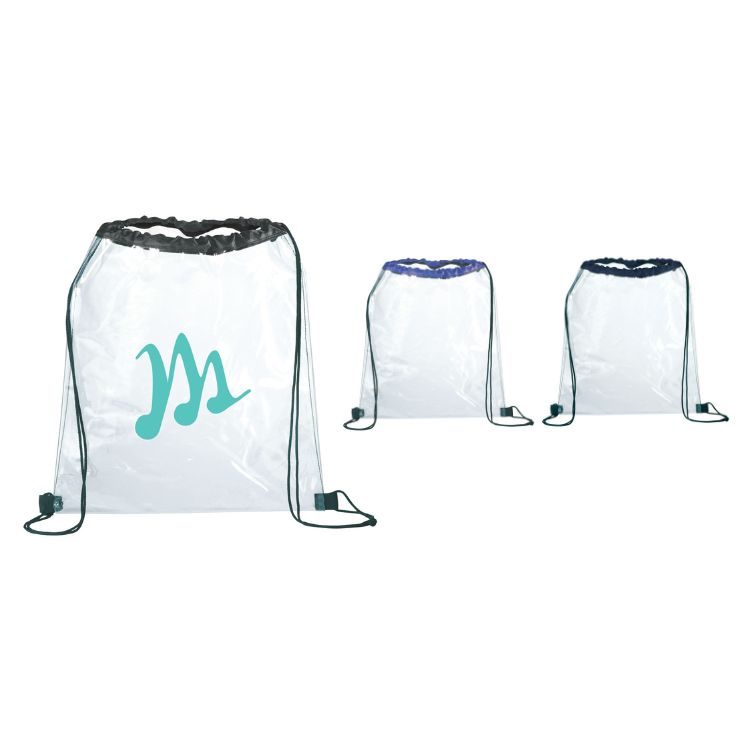 Bulletin Brands: Clear Drawstring Backpack